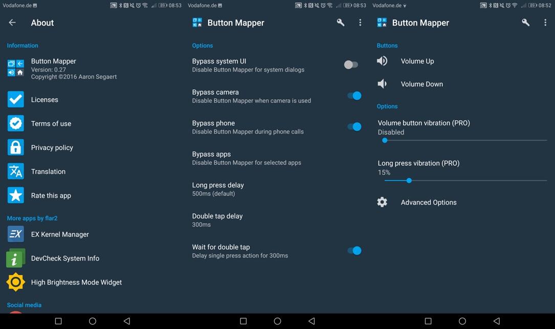 Button Mapper erlaubt Umbelegung der Tasten unter Android ohne Root