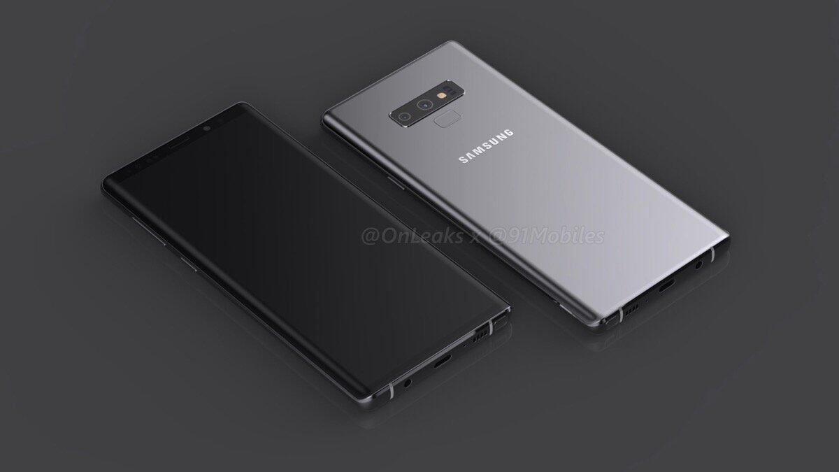 Samsung Galaxy Note 9: Render-Bilder zeigen sehr ähnliches Design