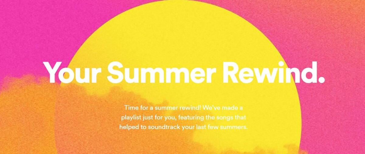 Your Summer Rewind: Spotify legt Sommer-Playlist neu auf