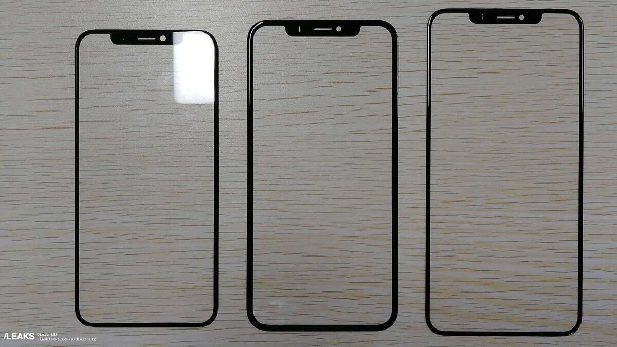 Apple iPhone 2018: Bild soll Frontseite von allen drei Modellen zeigen