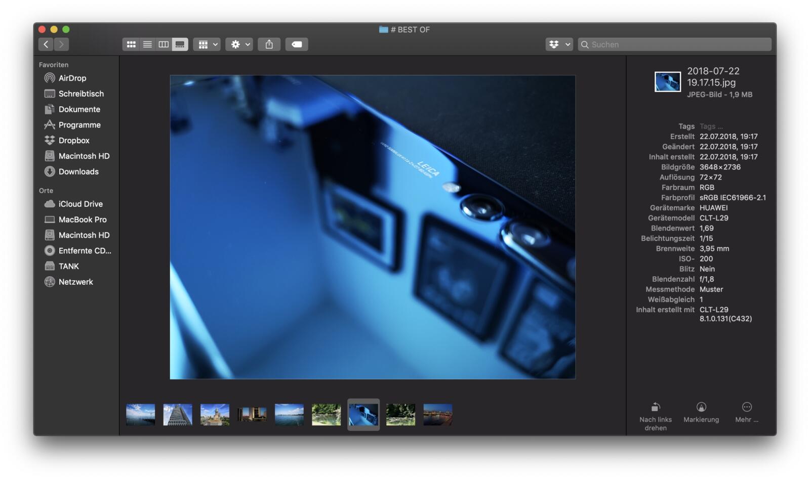macOS Mojave: Neue Galerie-Ansicht im Finder