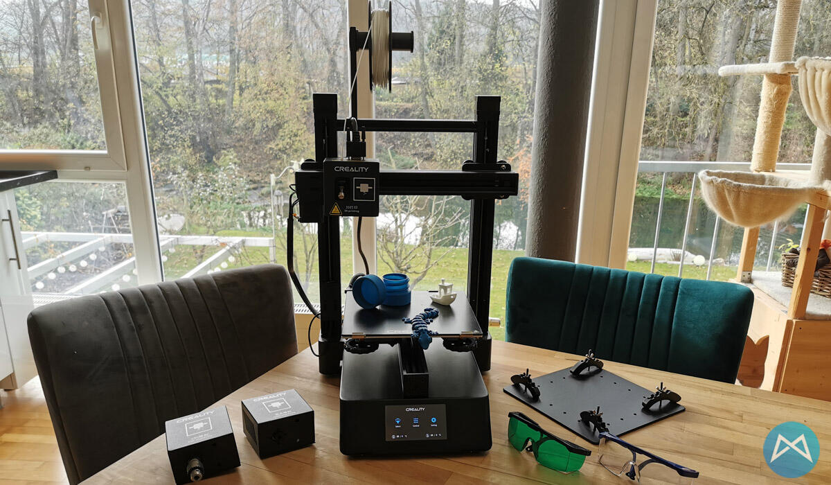 Creality CP-01: Laser-, CNC- und 3D-Drucker im Test