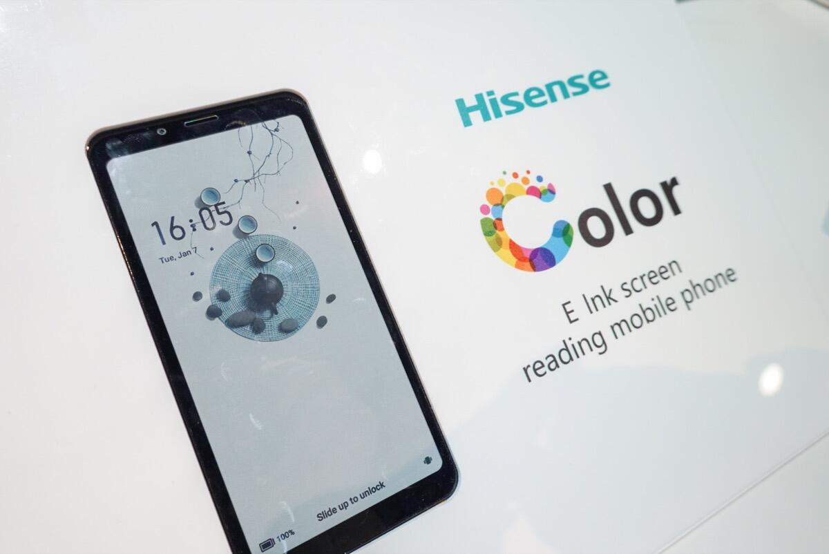 Hisense zeigt farbiges E-Ink-Display