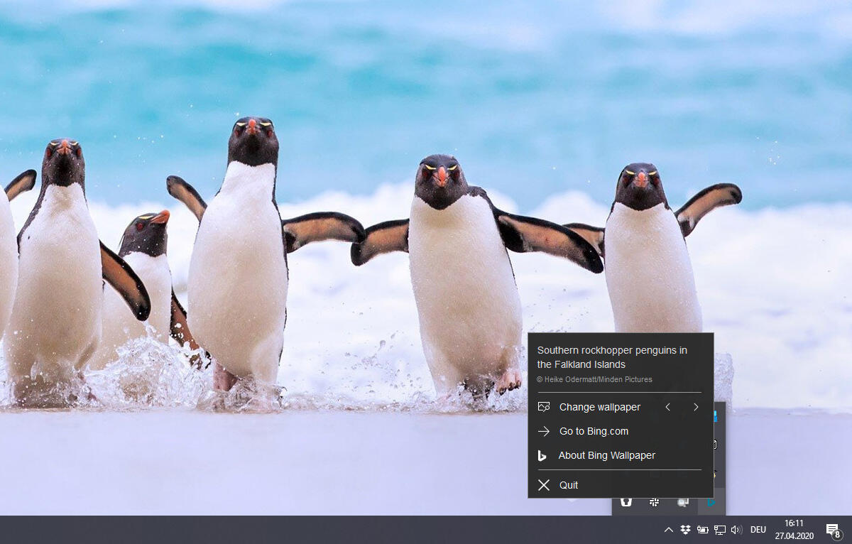 Windows 10: Jeden Tag ein neues Wallpaper