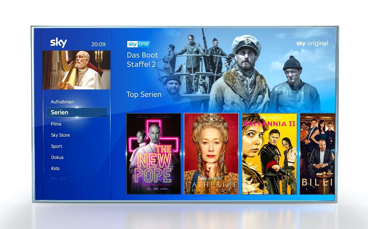 Sky Q startet auf LG Smart TVs