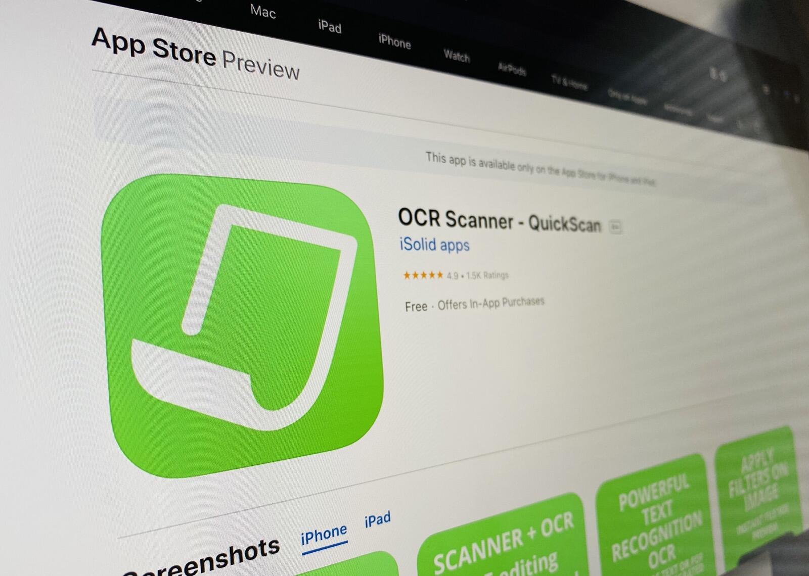 QuickScan: OCR-Scanner-App bekommt neue Funktionen
