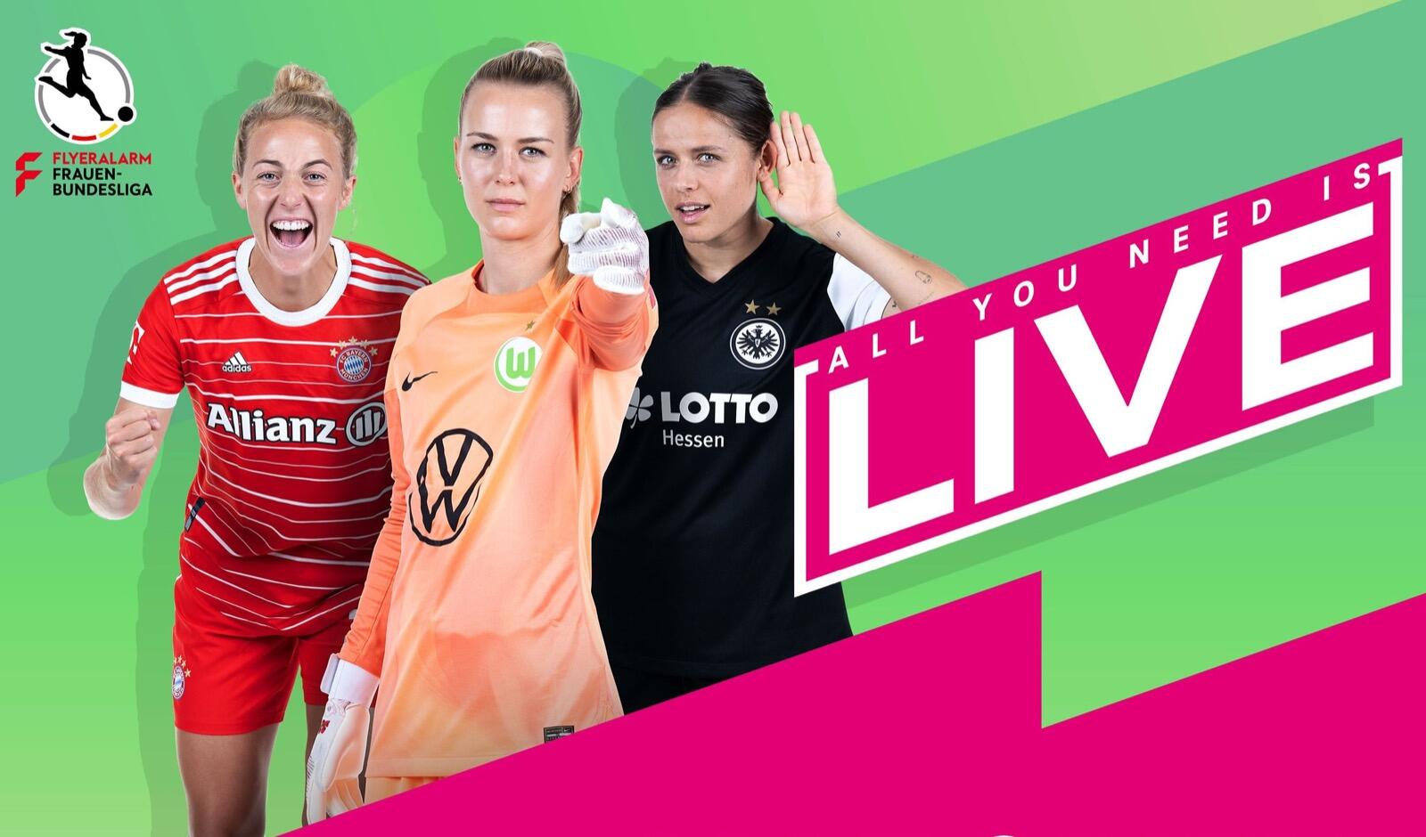 MagentaSport zeigt alle Spiele der Frauenfußball-Bundesliga live und exklusiv