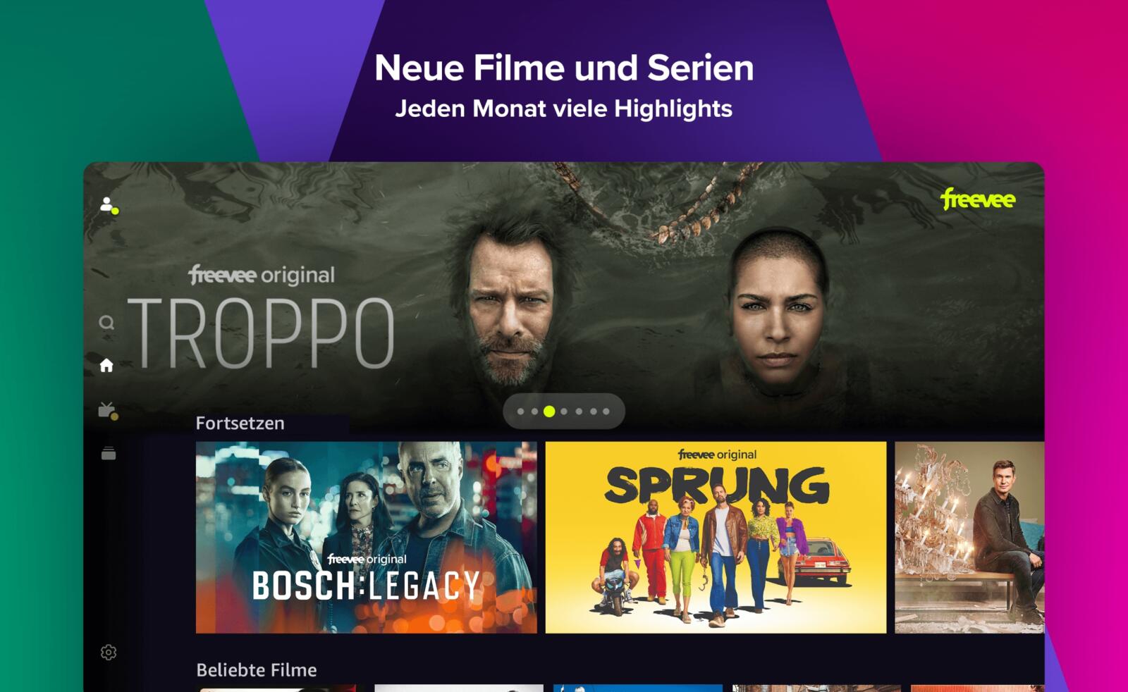 App für Android TV: Freevee von Amazon startet bei Google