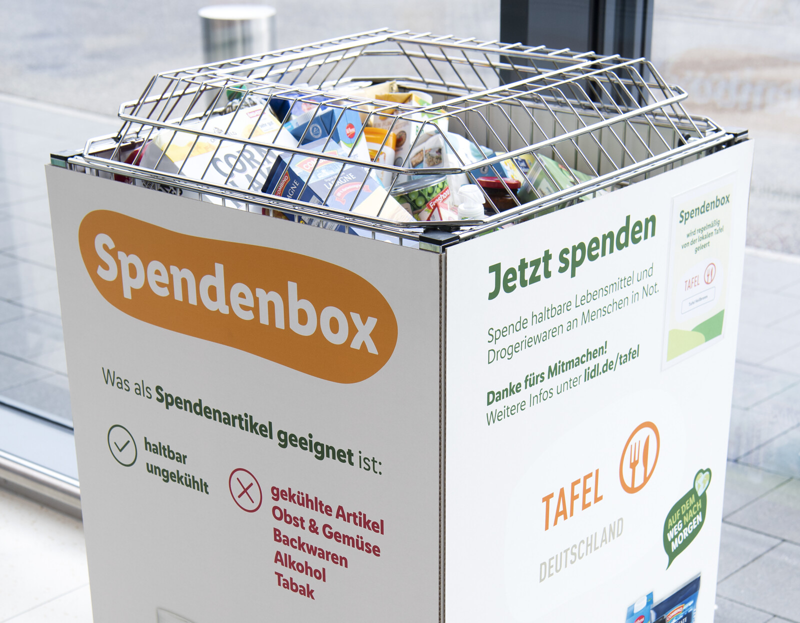 Lidl stellt Spendenboxen dauerhaft auf