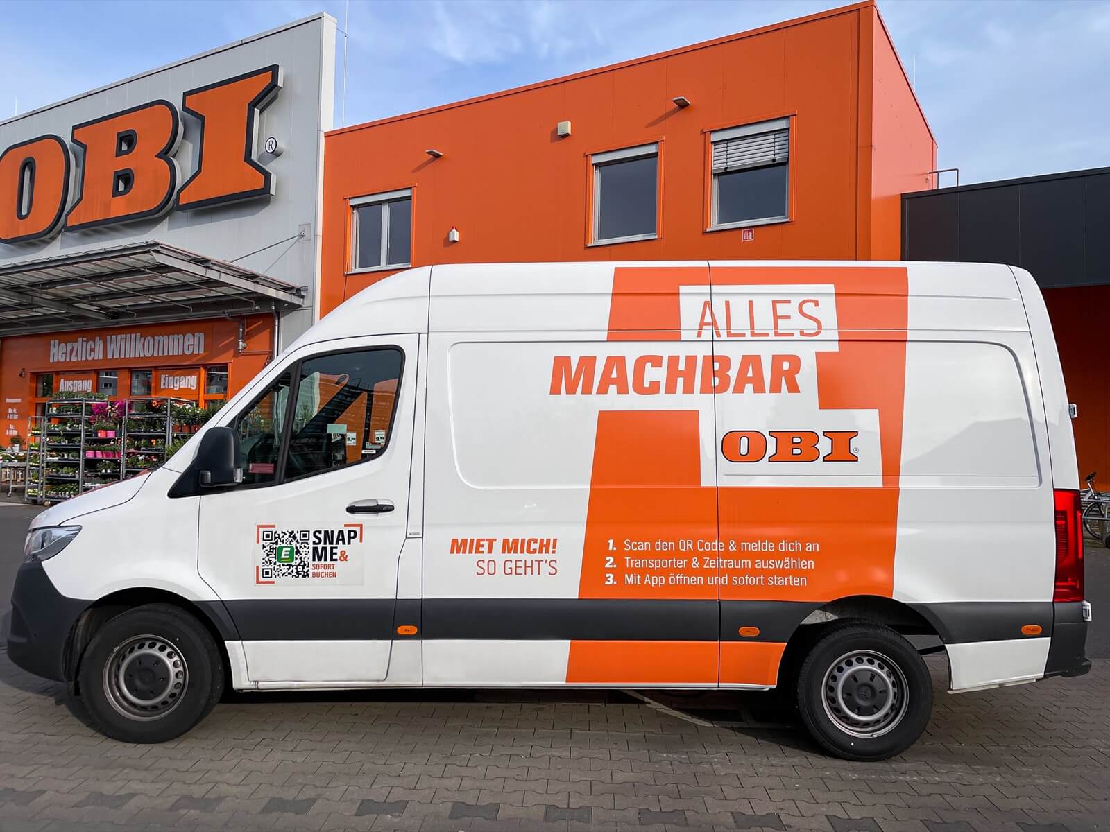 OBI startet Transporter-Verleih per App